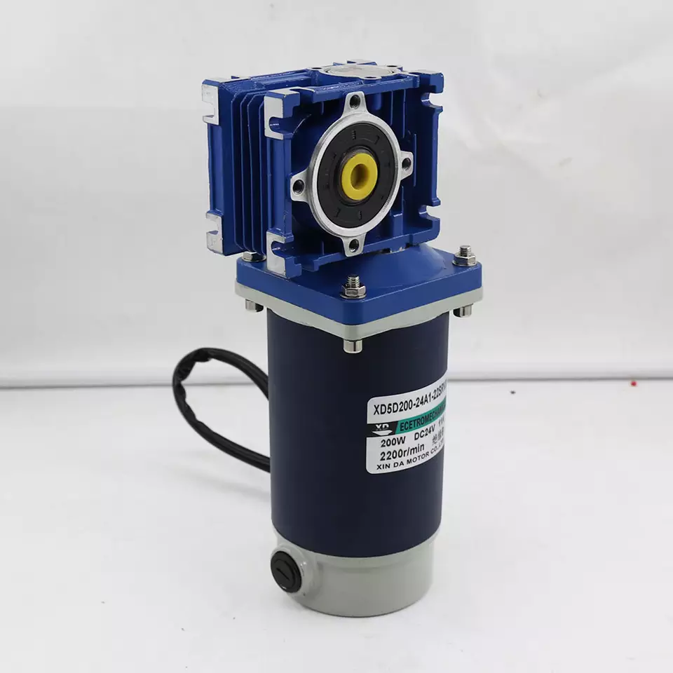 Wholesale 200W worm gear dc reduction motor 12v24v high torque forward ...