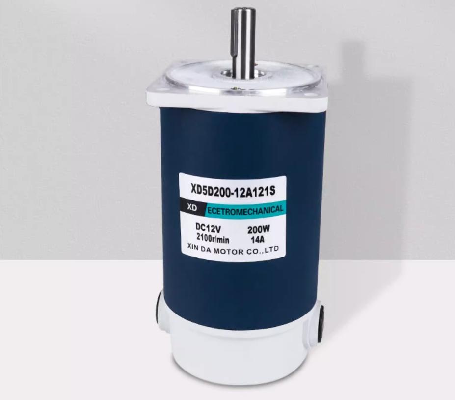 Wholesale 5D200GN-CC 24V permanent magnet DC motor 200W round shaft 12V ...